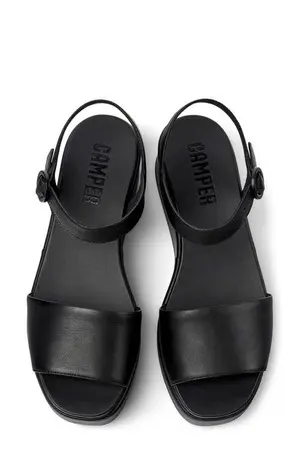 Camper Misia Platform Sandal - Black