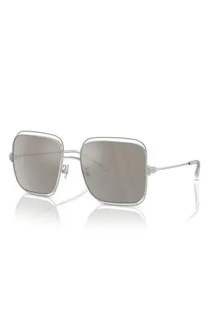 Tory Burch 57mm Eleanor Square Sunglasses - Silver