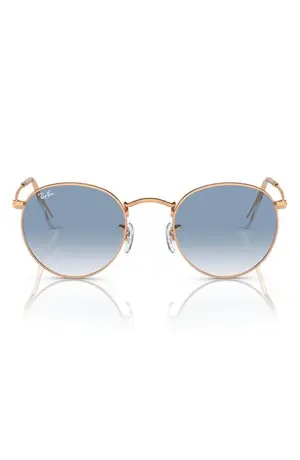 Ray-ban 47mm Round Sunglasses - Blue Gradient