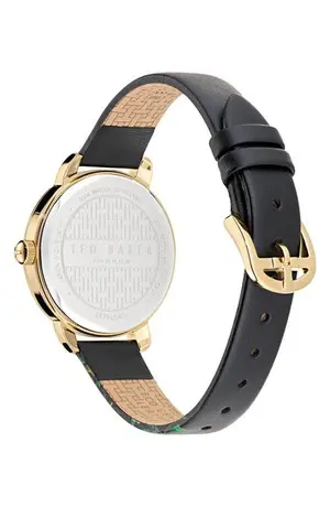 Ted Baker London Floral Dial Watch - Black
