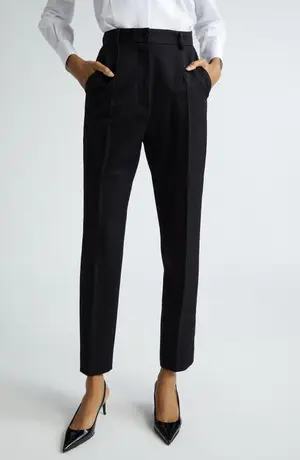 Dolce & Gabbana Wool-blend Gabardine Cigarette Trousers