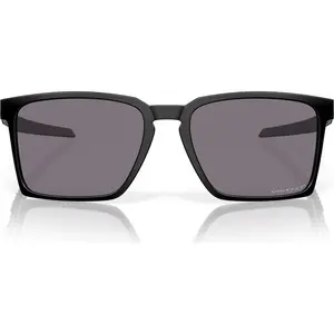 Oakley Exchange 56mm Rectangle Sunglasses - Black Grey