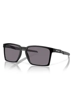 Oakley Exchange 56mm Rectangle Sunglasses - Black Grey