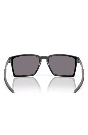 Oakley Exchange 56mm Rectangle Sunglasses - Black Grey