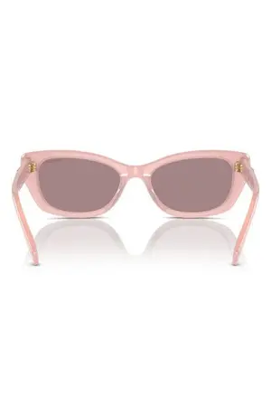 SWAROVSKI 54mm Constella Cat Eye Sunglasses - Milky Pink