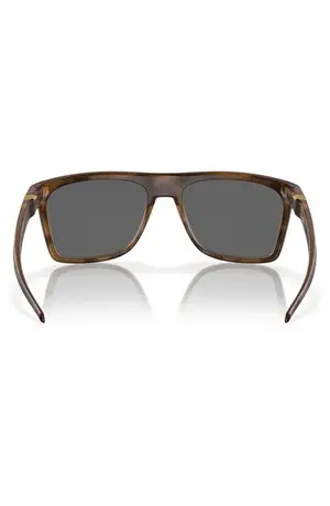 Oakley Leffingwell Rectangular Sunglasses - Brown Tort