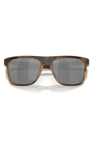Oakley Leffingwell Rectangular Sunglasses - Brown Tort