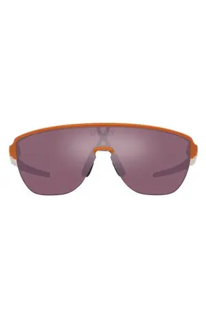 Oakley 42mm Rectangle Shield Sunglasses - Ginger / Prizm Black
