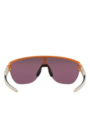 Oakley 42mm Rectangle Shield Sunglasses - Ginger / Prizm Black