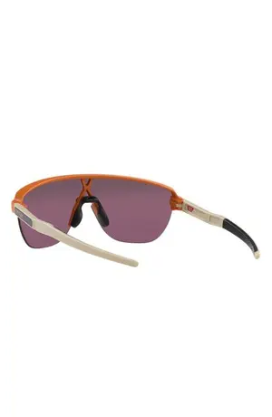 Oakley 42mm Rectangle Shield Sunglasses - Ginger / Prizm Black