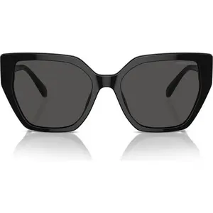 SWAROVSKI 57mm Constella Cat Eye Sunglasses - Black