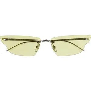 Ray-ban 63mm Rimless Butterfly Sunglasses - Green