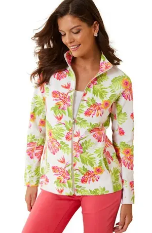 Tommy Bahama Aruba Tidal Fronds Zip Jacket