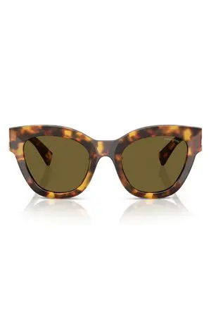 Miu Miu 51mm Butterfly Sunglasses - Blonde Havana
