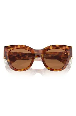 Miu Miu 51mm Butterfly Sunglasses - Lite Havana