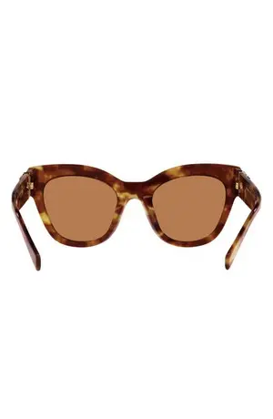 Miu Miu 51mm Butterfly Sunglasses - Lite Havana