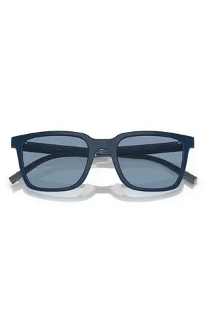 Oliver Spencer Roger Federer Rectangular Sunglasses - Matte Blue