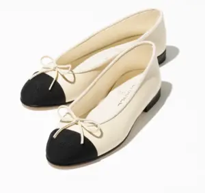 Chanel Ballerina Flats Ivory,black