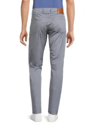 Canali Stretch-cotton Five-pocket Trousers