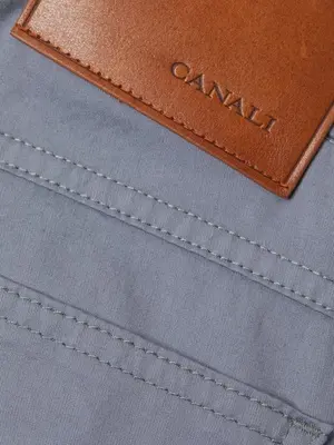 Canali Stretch-cotton Five-pocket Trousers