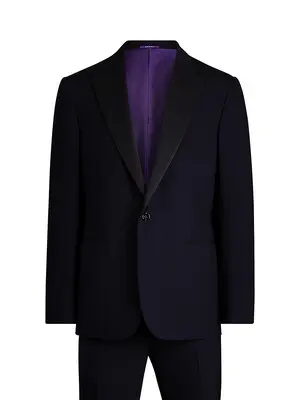 Ralph Lauren Purple Label Gregory Wool Single-breasted Suit - Navy