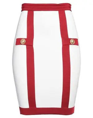 Balmain Mini Pencil Skirt - Off White