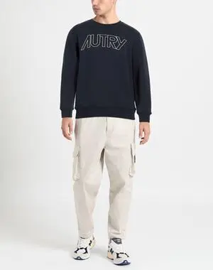 AUTRY Cotton Fleece Sweatshirt - Navy