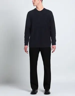 BROOKSFIELD Knitted Crewneck Sweater - Blue