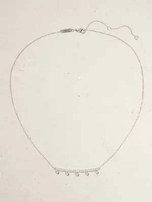 DE BEERS LONDON De Beers Dewdrop Diamond And 18-karat White Necklace