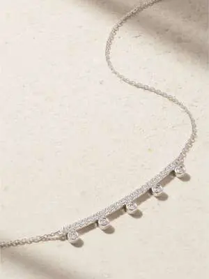 DE BEERS LONDON De Beers Dewdrop Diamond And 18-karat White Necklace