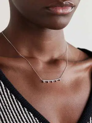 DE BEERS LONDON De Beers Dewdrop Diamond And 18-karat White Necklace