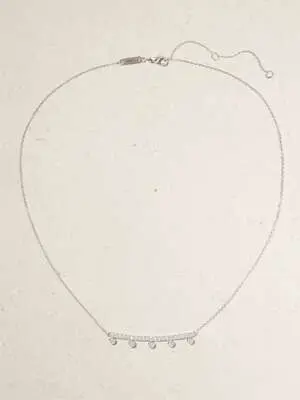 DE BEERS LONDON De Beers Dewdrop Diamond And 18-karat White Necklace