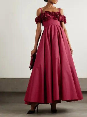 Giambattista Valli Appliquéd Cotton Gown
