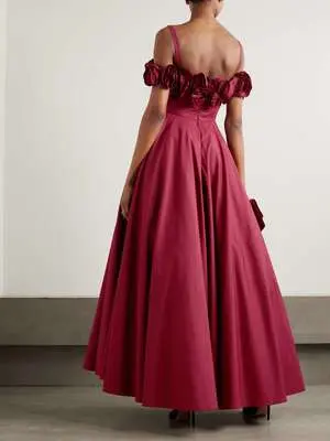Giambattista Valli Appliquéd Cotton Gown
