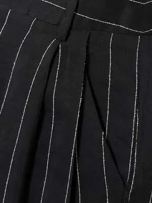 Loulou De Saison Enyo Pinstriped Wide-leg Pants