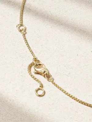 David Yurman Petite Pavé Emerald Pendant Necklace - Gold