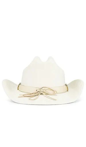 8 Other Reasons Gold Heart Cowboy Hat - Ivory