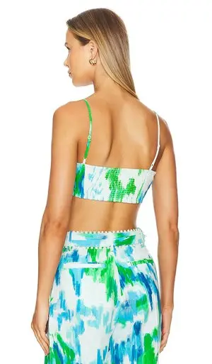 Hemant & Nandita Bandeau Top In Green