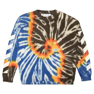 Off-White Diag Tie Dye Knit Crewneck