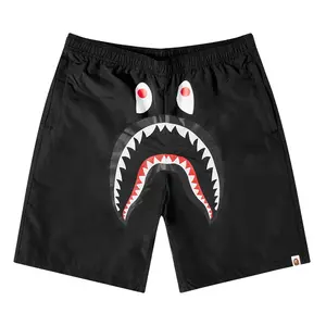 A BATHING APE Space Camo Shark Reversible Shorts - Black