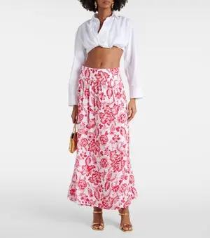 Melissa Odabash Elsa Printed Maxi Skirt