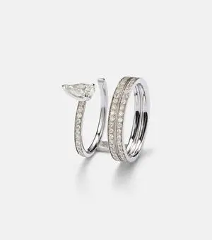 REPOSSI Serti Sur Vide Diamond Ring - Silver