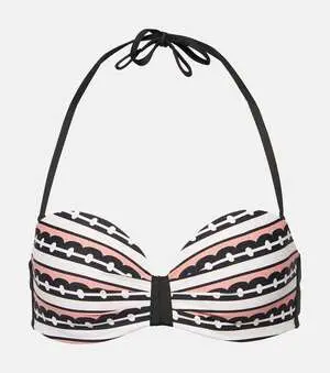 Max Mara Alaska Printed Bikini Top - Multicoloured