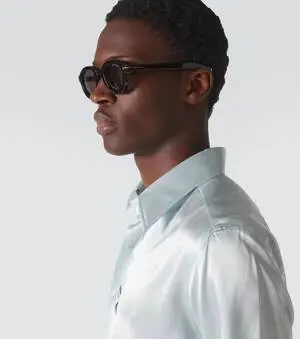 TOM FORD Raffa Round Frame Sunglasses