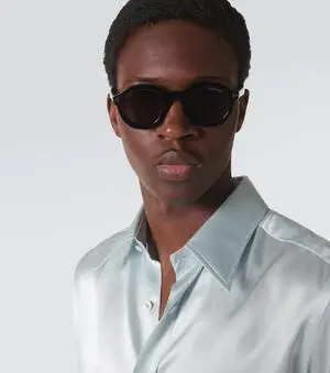 TOM FORD Raffa Round Frame Sunglasses