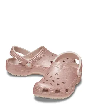 CROCS Classic Glitter Clogs - Pink