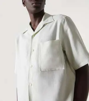 Zegna Linen Bowling Shirt