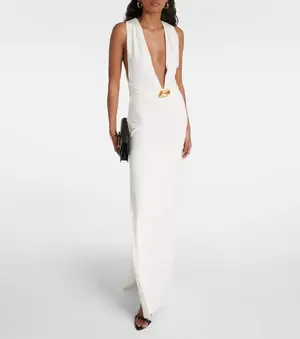 TOM FORD Cutout Jersey Gown