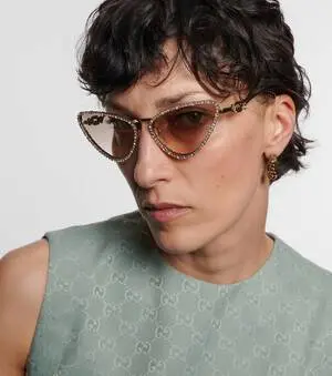 Gucci Interlocking G Cat-eye Sunglasses