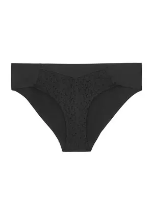 Chantelle Norah Lace-panelled Briefs - Black